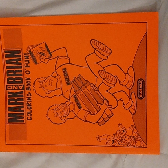 KLOS | Other | Mark Brian Coloring Book Klos Mark And Brian Collectable ...